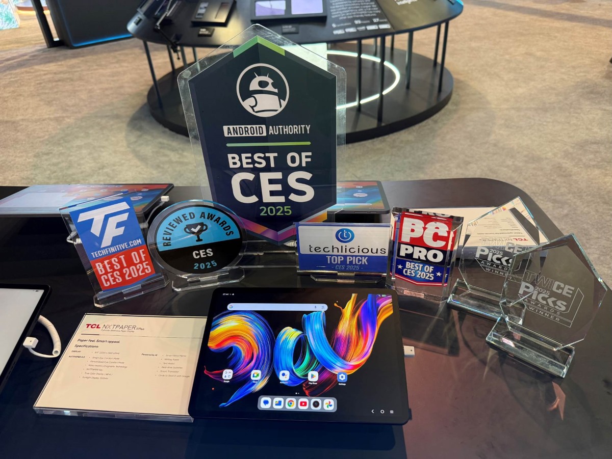 TCL Triumphs at CES 2025 with Award-Winning NXTPAPER Technology and Innovative Broadband Solutions
