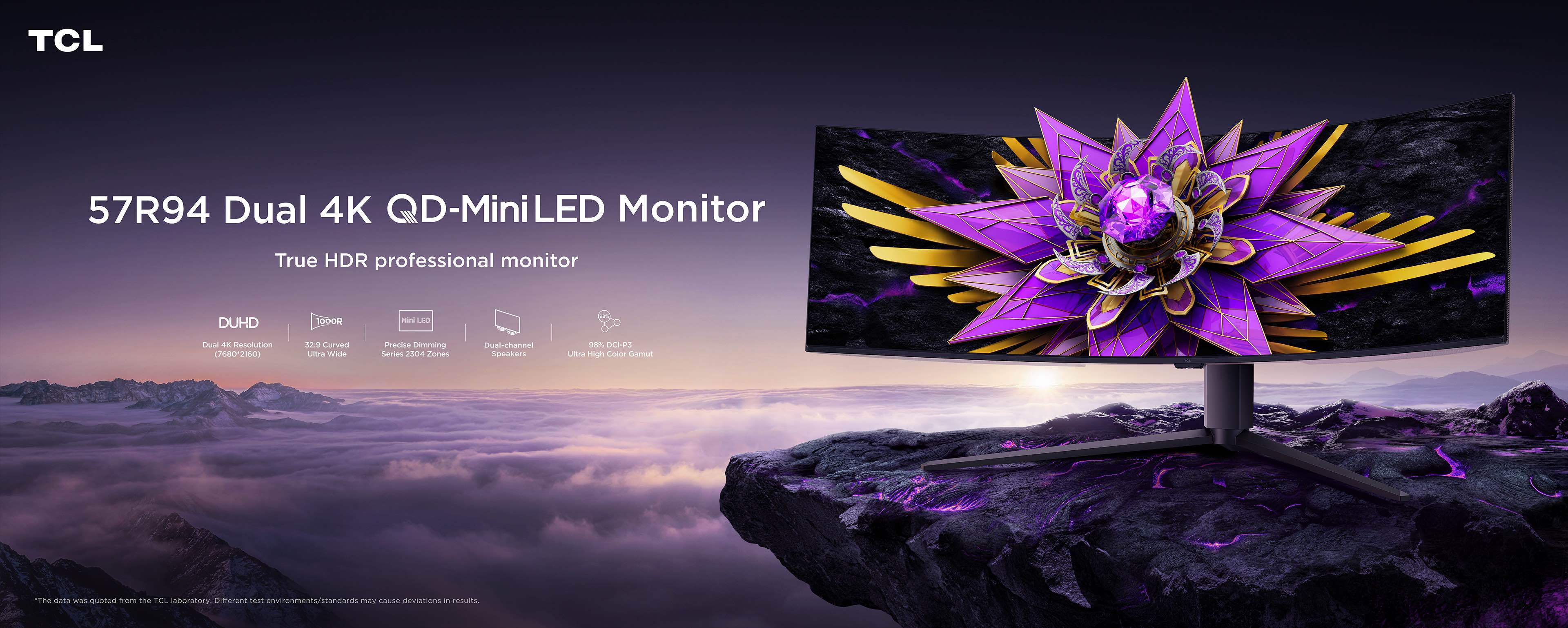 TCL 57R94 Dual 4K QD-MiniLED Monitor-57 Inches | TCL Global