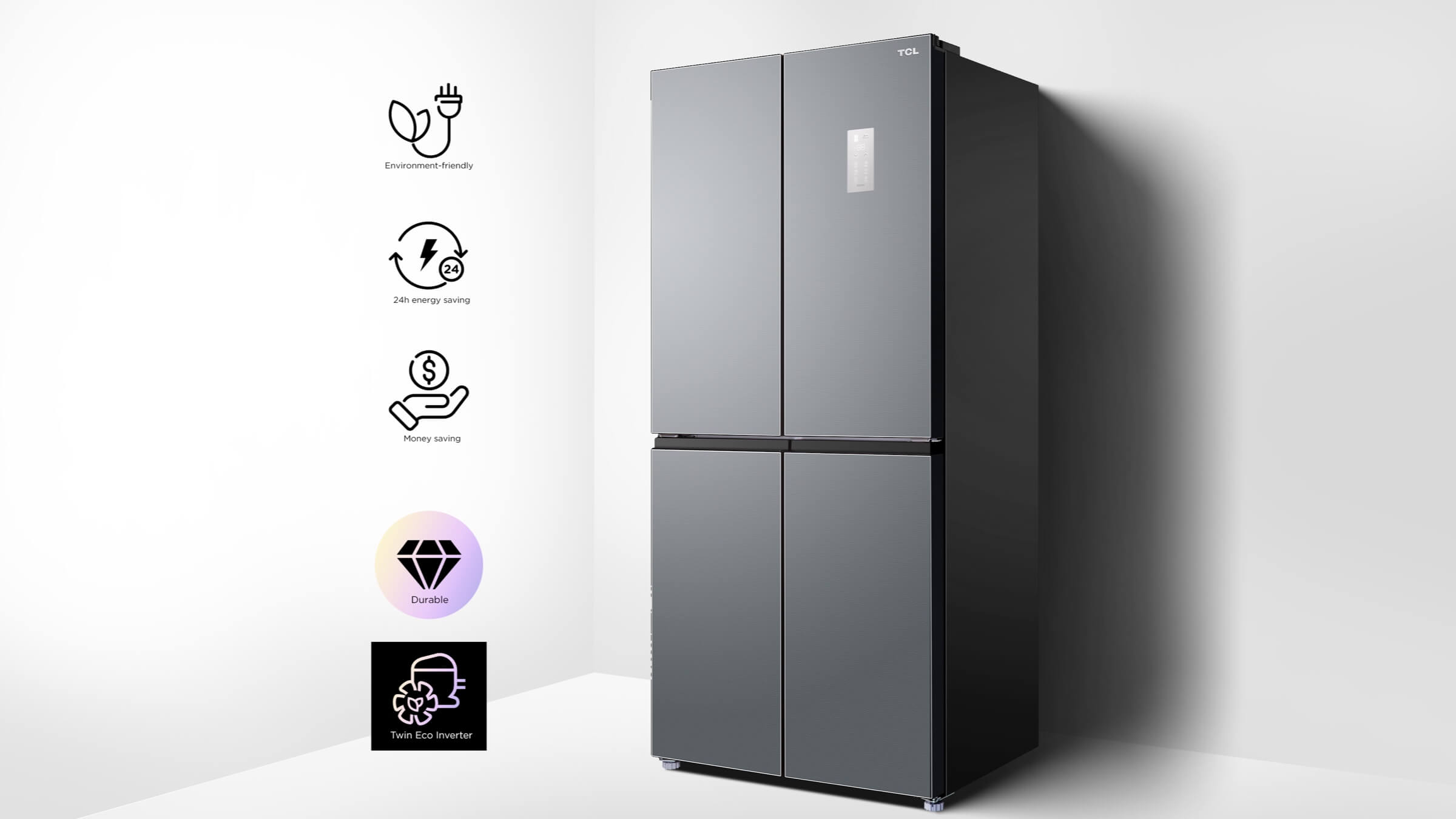 TCL Refrigerador P470CD-Puertas Múltiples AAT Bio FRESCO-TCL Latin
