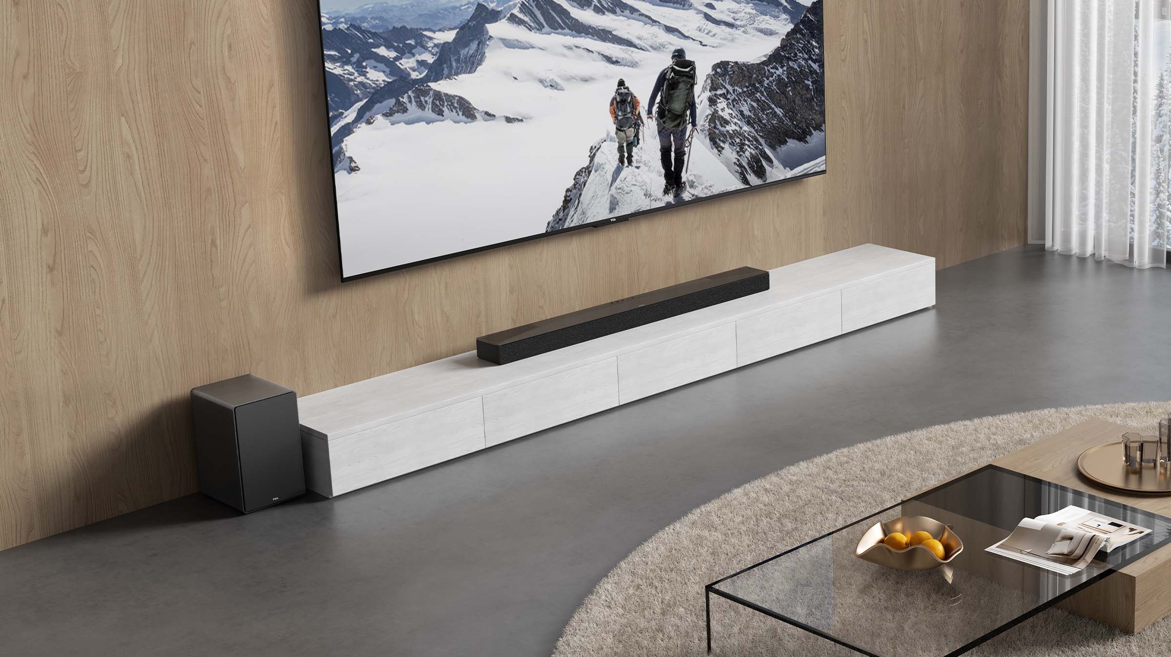 TCL Q75H-5.1.2ch Sub-flagship Home Theater Soundbar | TCL Global