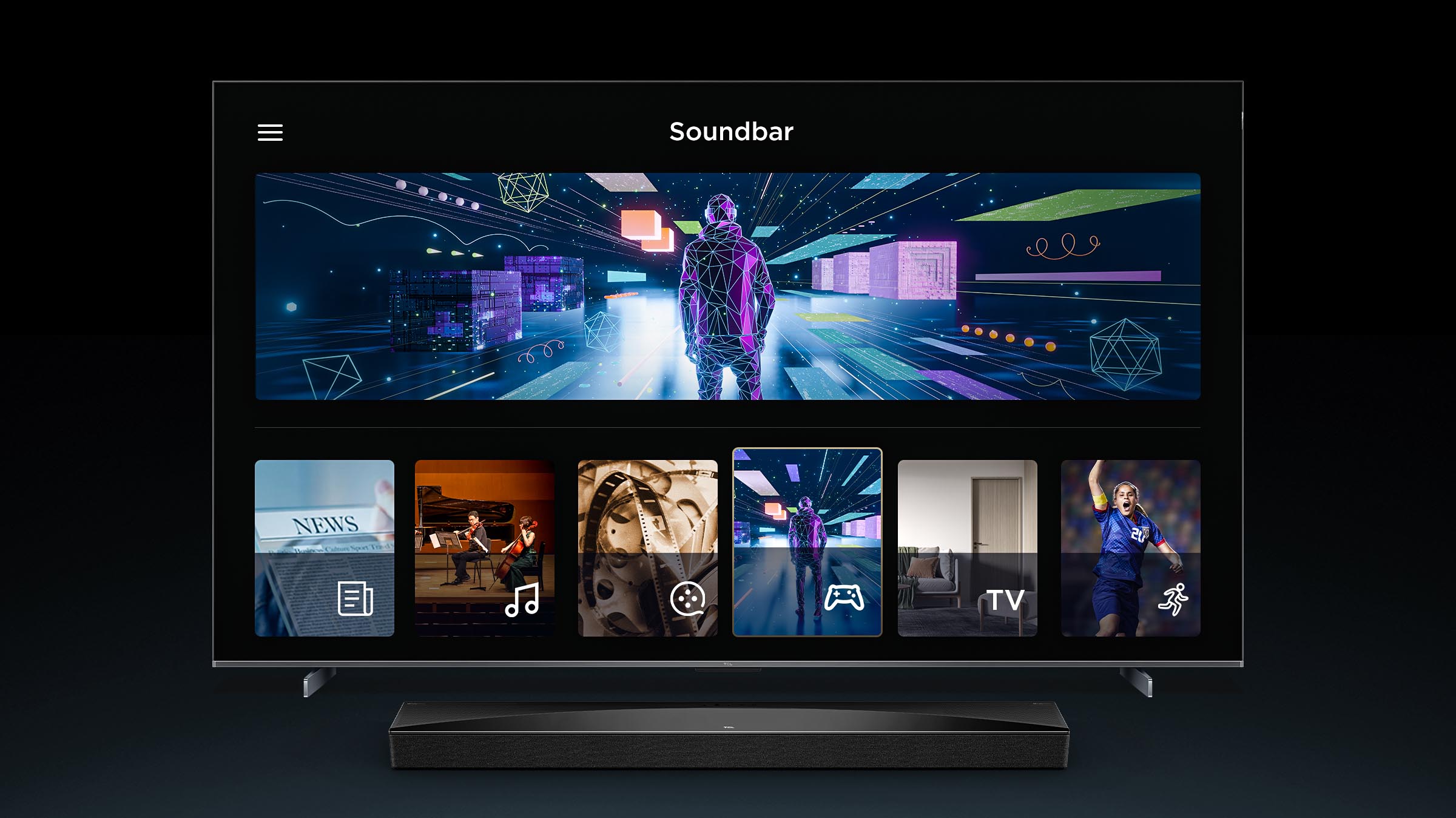 TCL Q85 Series 7.1.4 Soundbar with Ray•Danz Technology and Wireless ...