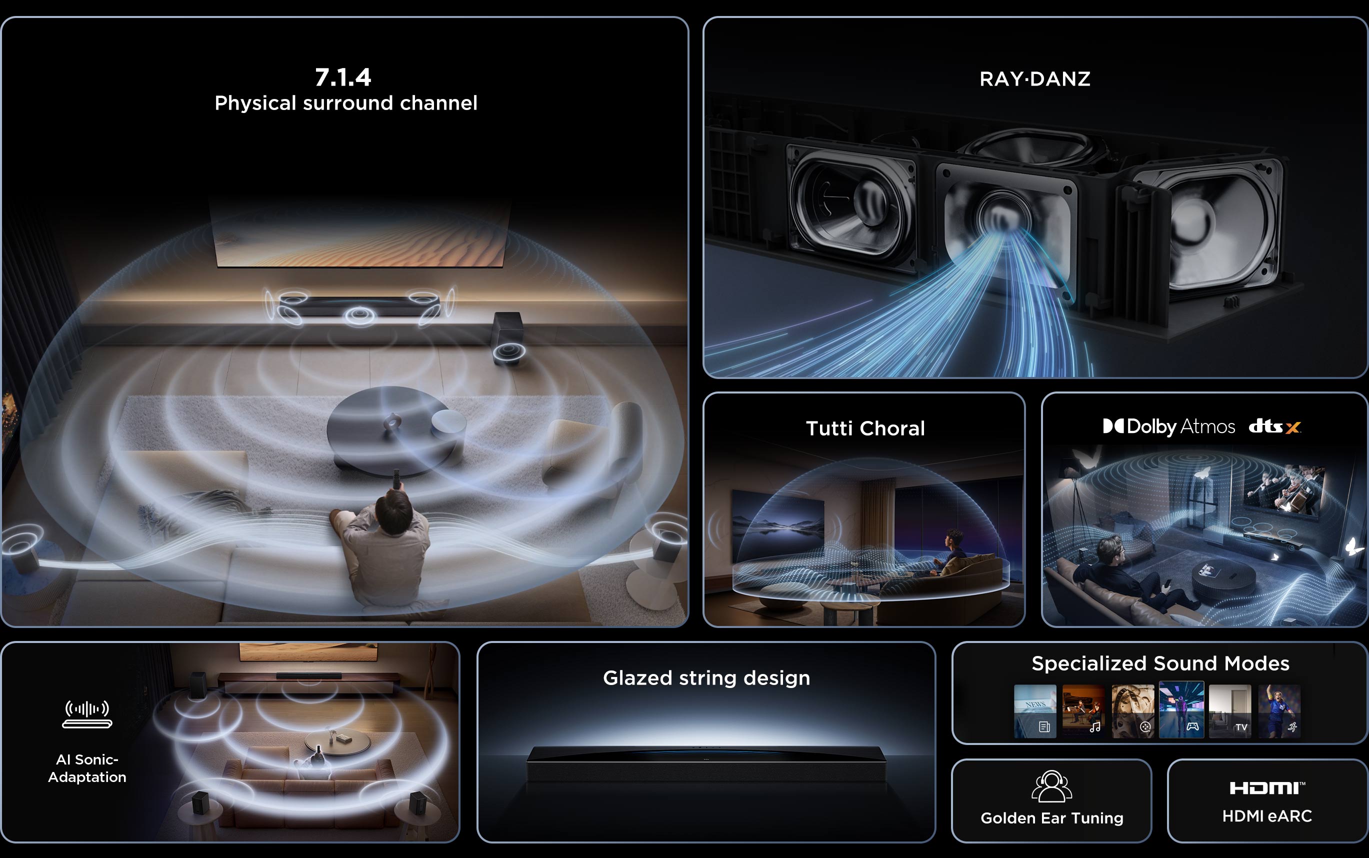 TCL Q85H 7.1.4ch Flagship Home Theater Soundbar | TCL Global