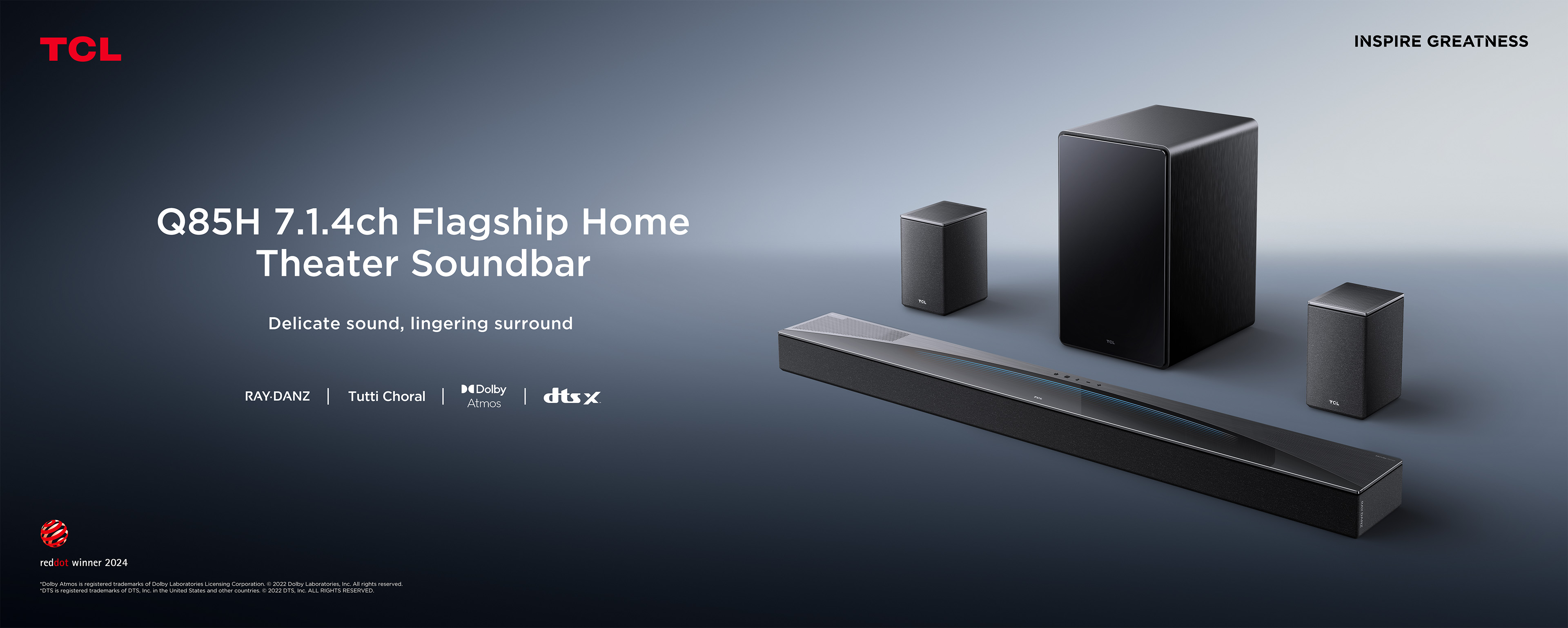 TCL Q85H 7.1.4ch Flagship Home Theater Soundbar | TCL Global