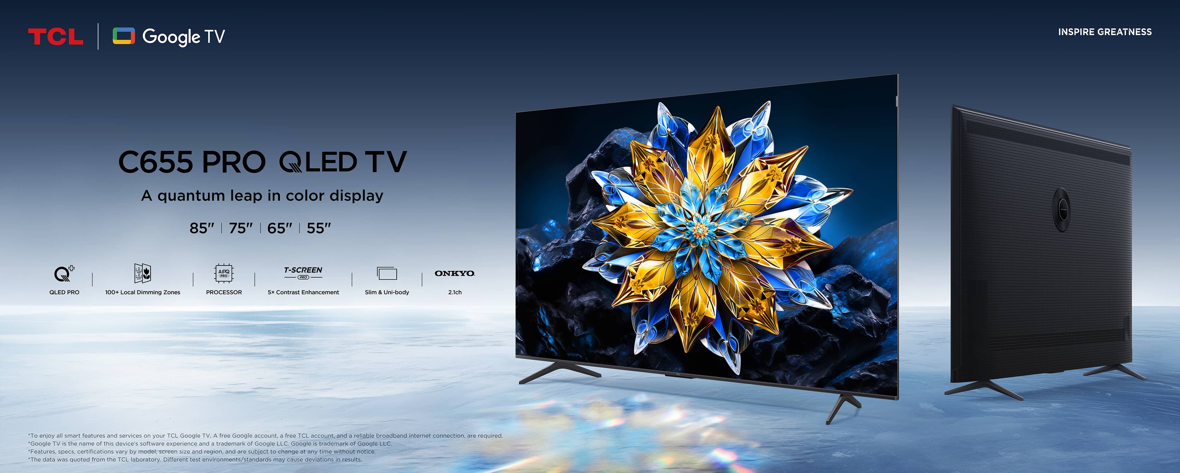 TCL C655 PRO-QLED TV-55 to 85 inches TV | TCL Philippines