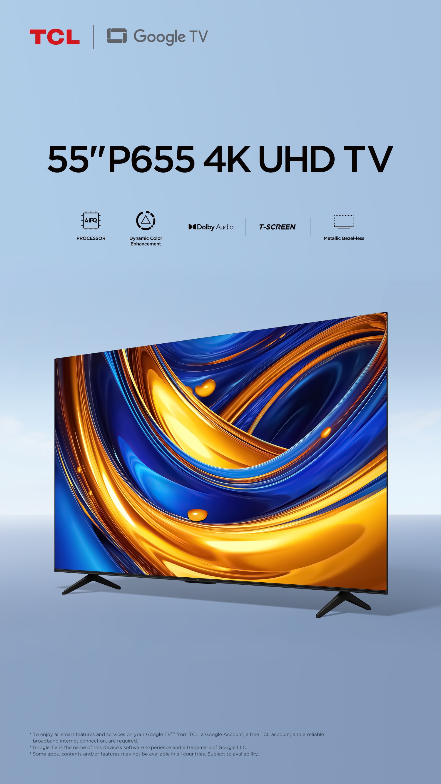 TCL 55"P655 4K UHD TV | TCL Global