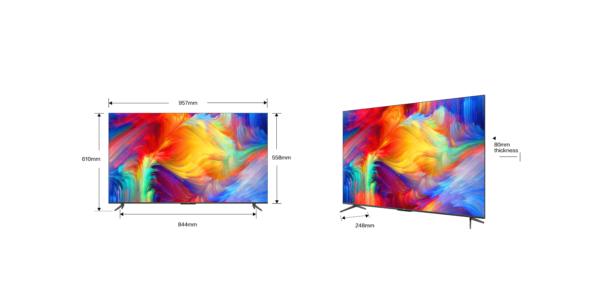 TCL TV P737-4K HDR Google TV WCG Dolby Vision&Atmos-TCL Israel