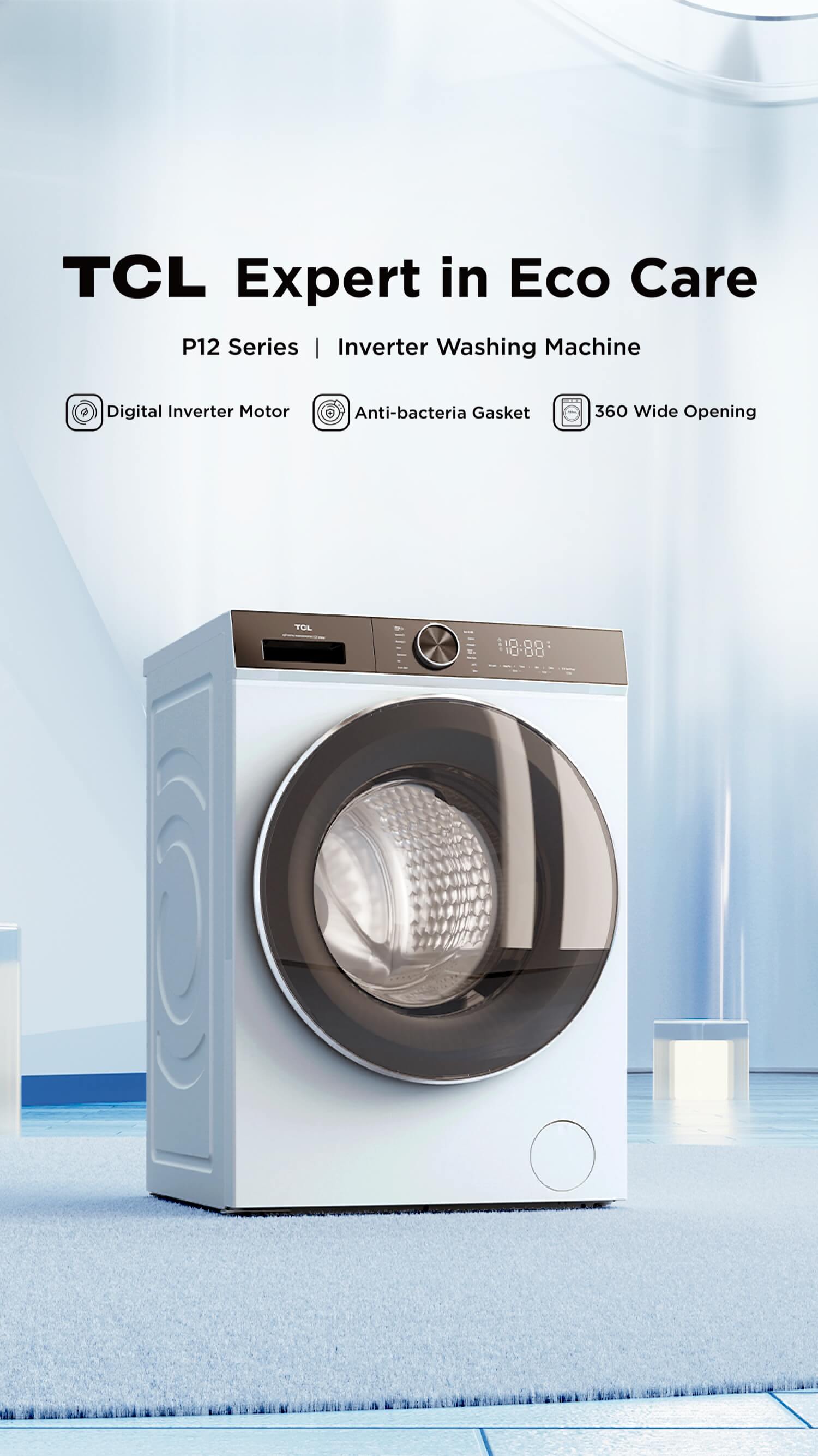 TCL Washing Machine P12FLW-Front Loading Washer P12-TCL Global