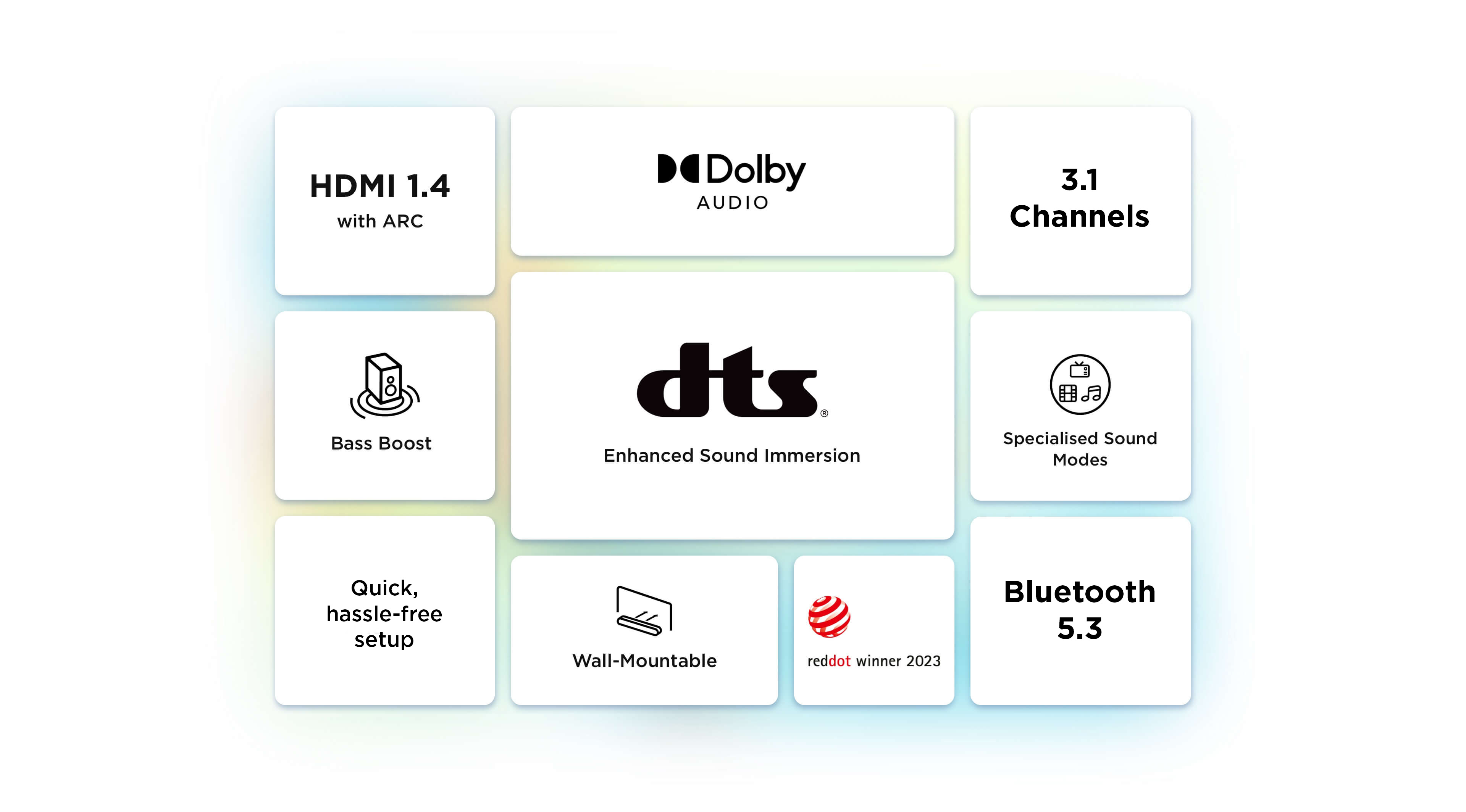 TCL Soundbar S643W | 3.1 Channel Dolby Atmos Soundbar