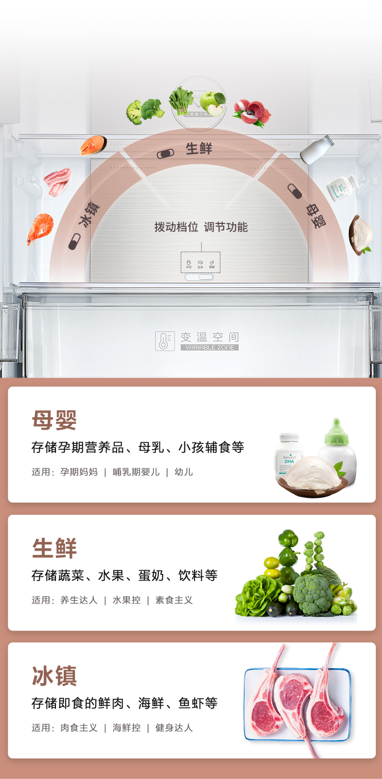 时鲜系列冰箱R320P8-D