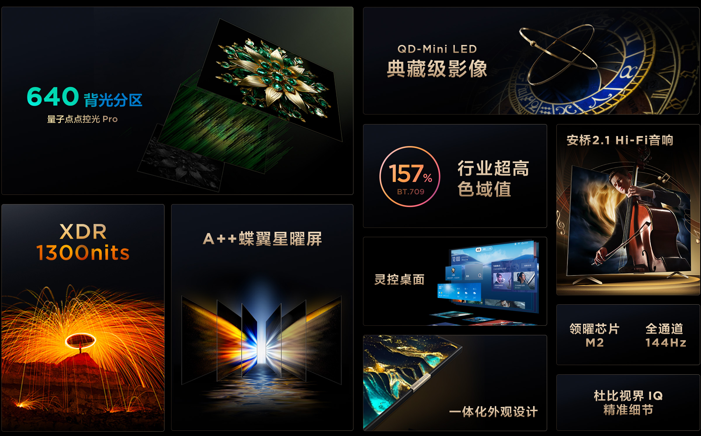 灵悉QD-MiniLED电视 75C11G Pro