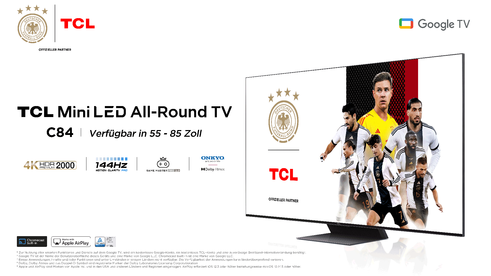 4K Mini-LED TV 55/65/75/85 inch - QLED TV - C845 - TCL Germany