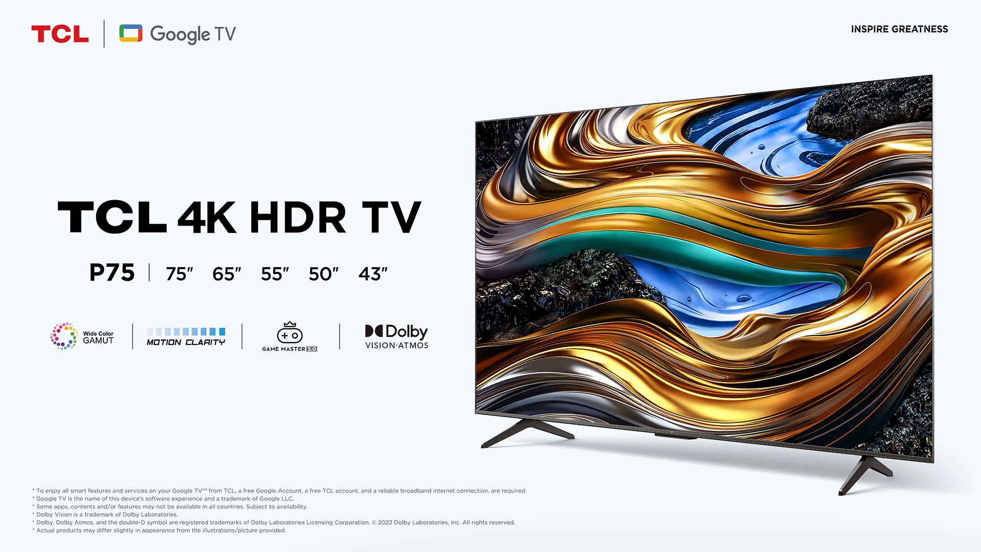 TCL P755 4K HDR TV Google TV - TCL Europe