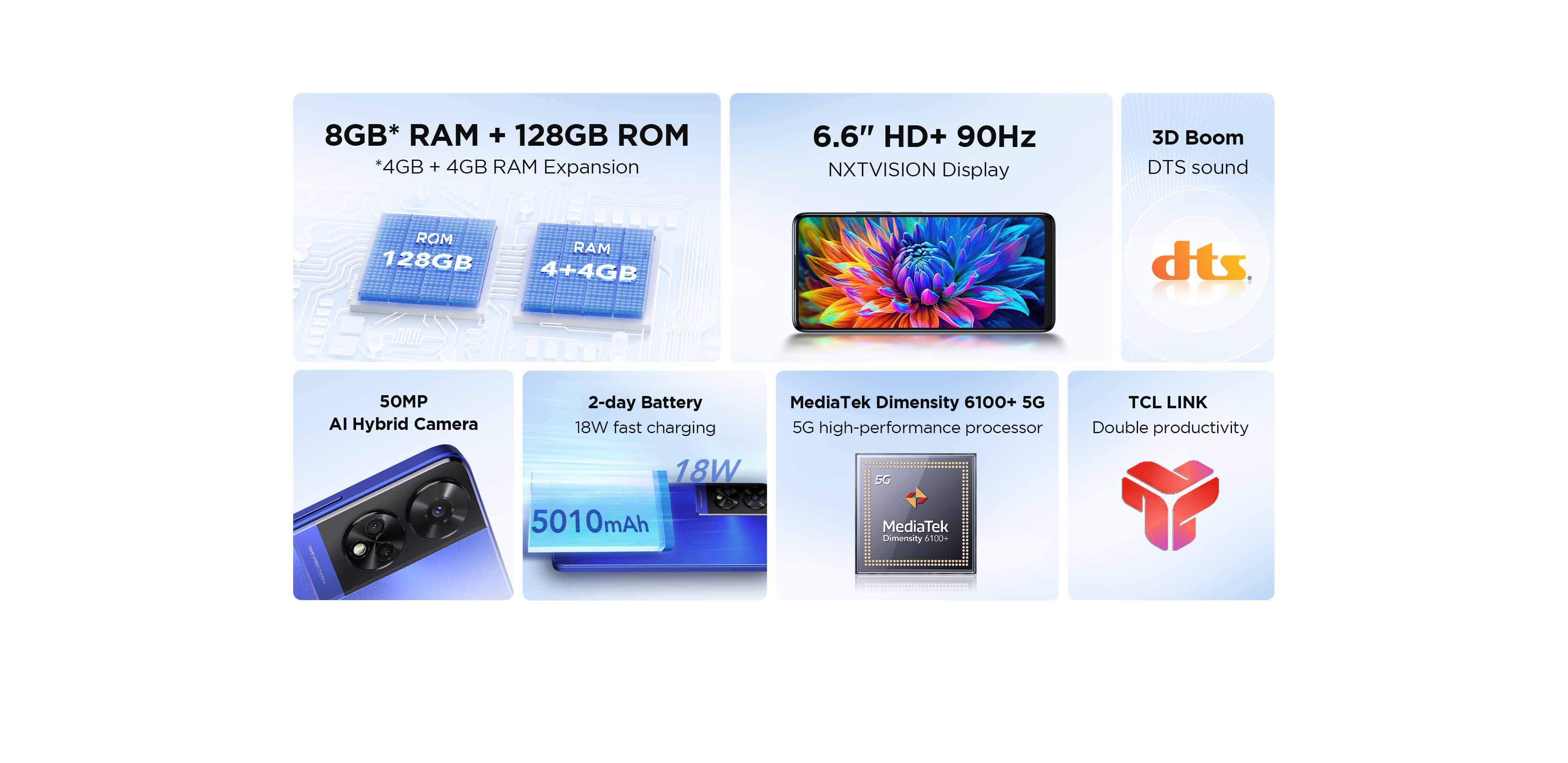 50 Series-TCL 50 5G | 6.6" HD+ 90Hz NXTVISION Display | TCL Global TCL 50 5G | TCL Global / English