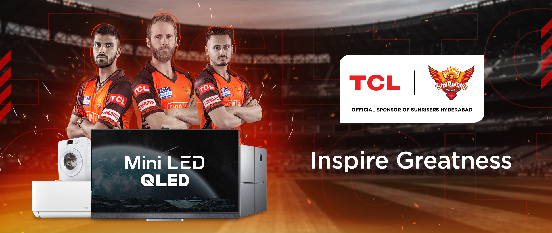 TCL Partners with Sunrisers Hyderabad for the Third Time in a Row