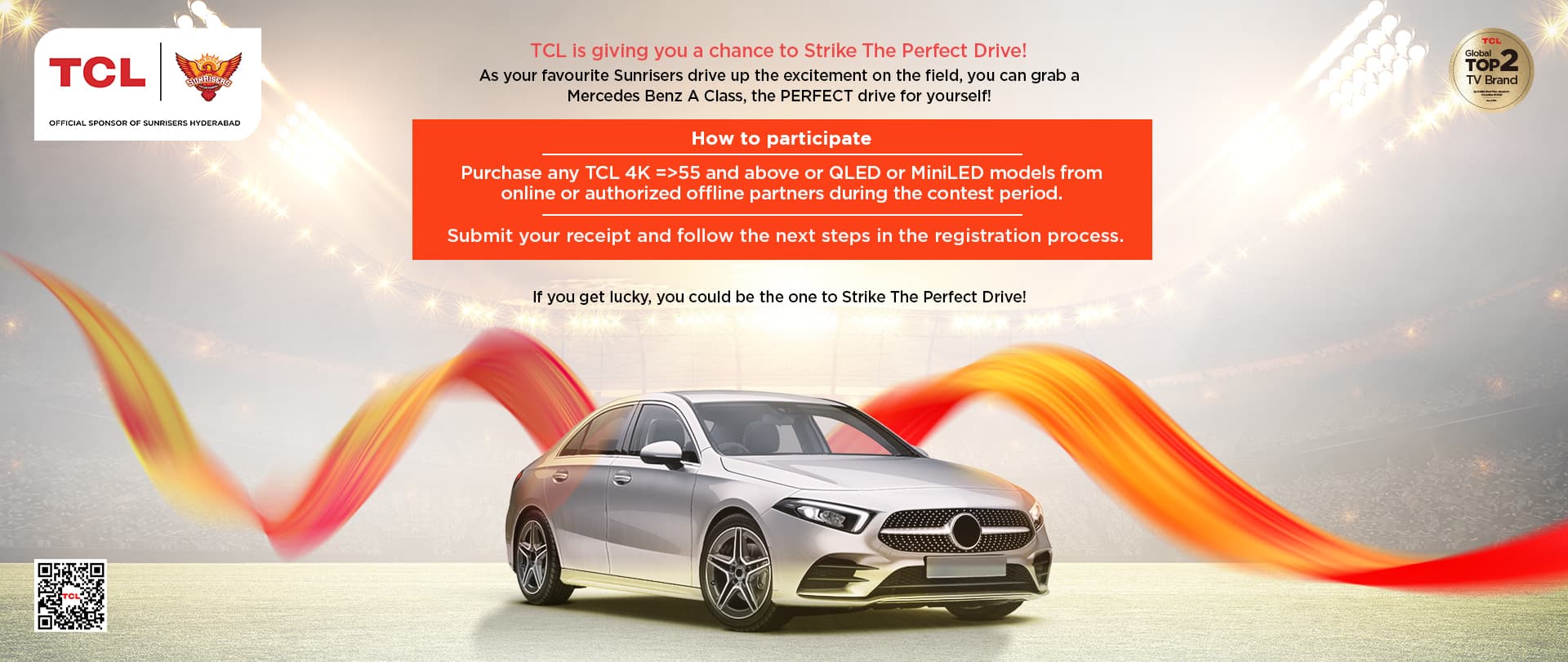 TCL SRH Sponsorship IPL 2023 Landing Page