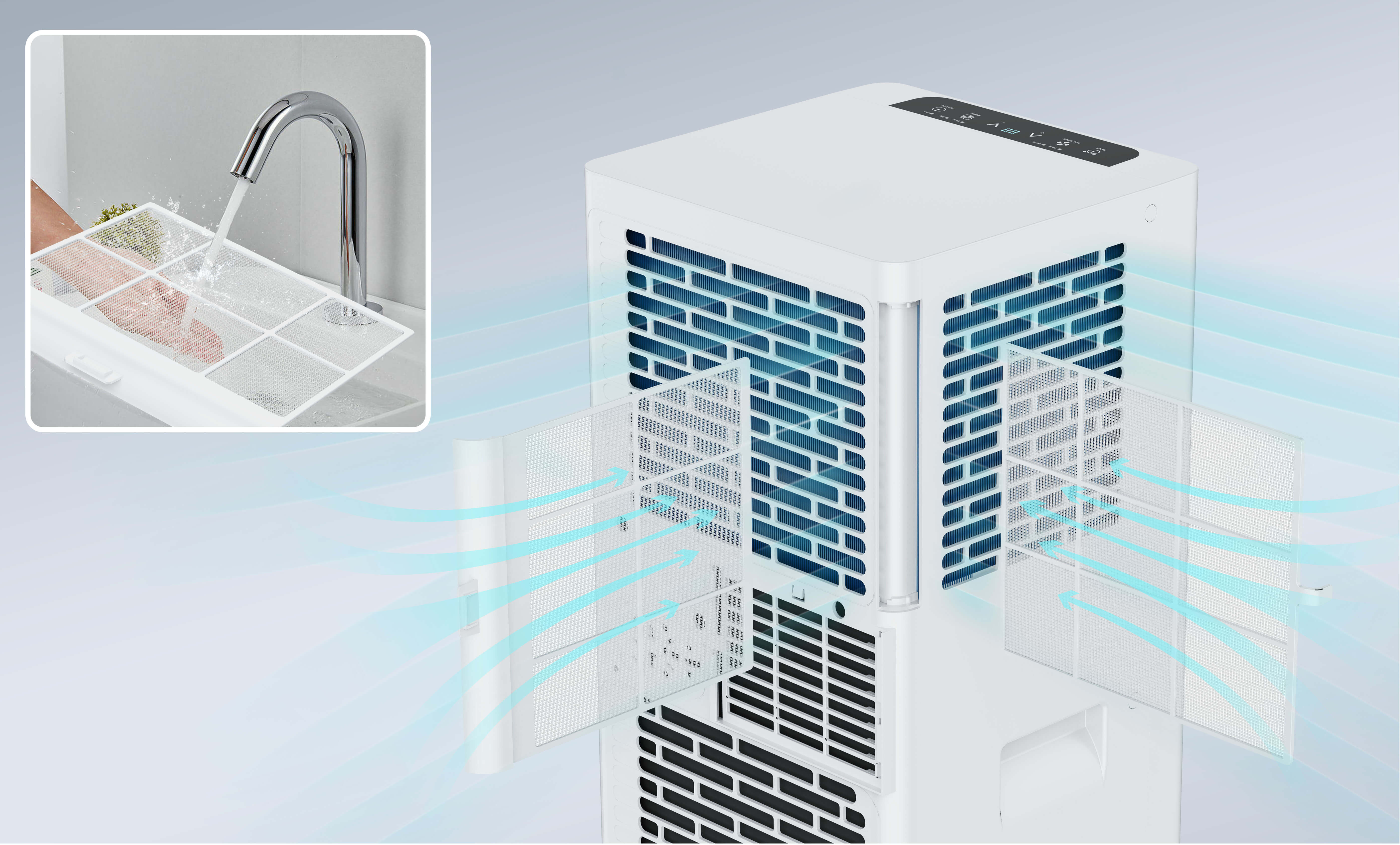 Portable Air Conditioner 12K 3-in-1 Cooling, Fan, & Dehumidifier - TCL UK